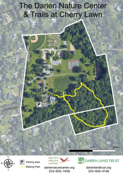 The Darien Nature Center and Trails at Cherry Lawn Map by Land Trust ...