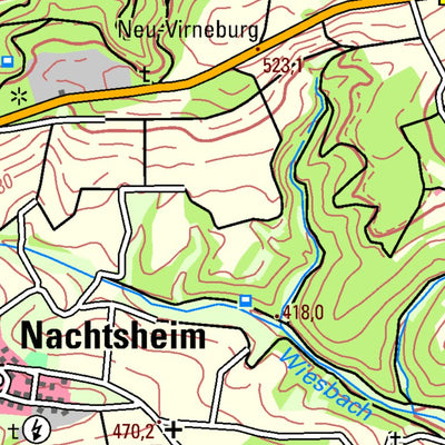 Baar (1:50,000) Map by Landesamt fur Vermessung und ...