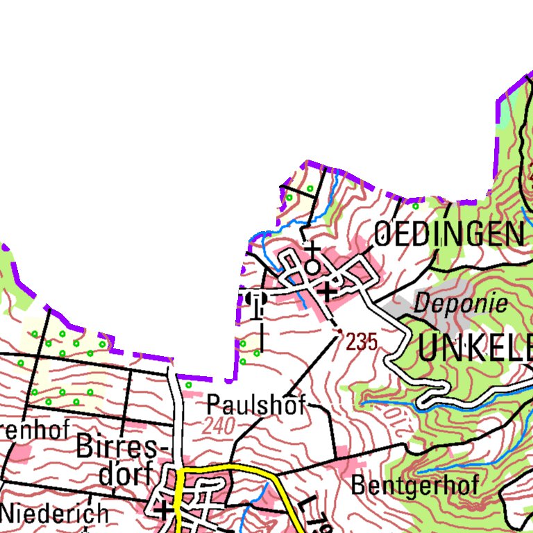 Bad Neuenahr-Ahrweiler (1:100,000) Map by Landesamt fur Vermessung und ...