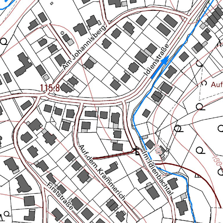 Bad Neuenahr-Ahrweiler 8 (1:5,000) Map by Landesamt fur Vermessung und ...