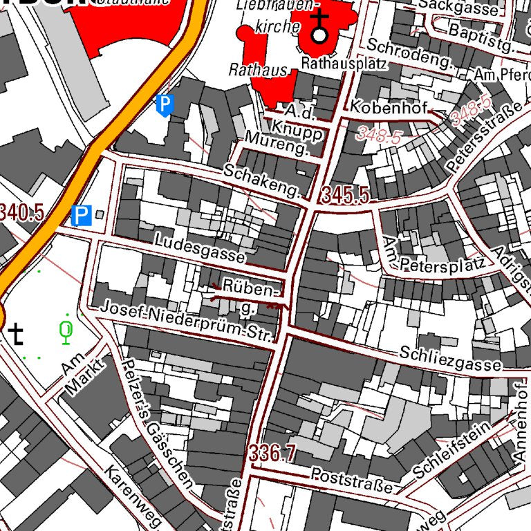 Bitburg 6 (1:5,000) Map by Landesamt fur Vermessung und ...