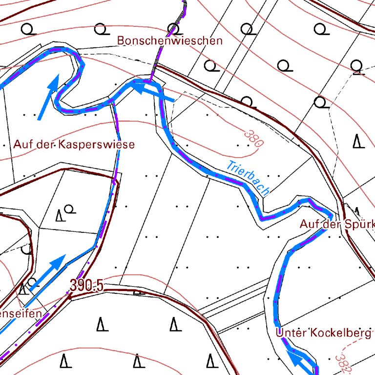 Bodenbach 1 (1:5,000) Map by Landesamt fur Vermessung und ...