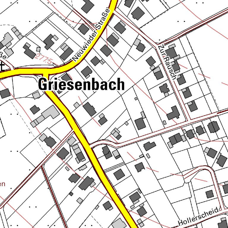 Buchholz (Westerwald) 5 (1:5,000) Map by Landesamt fur Vermessung und ...