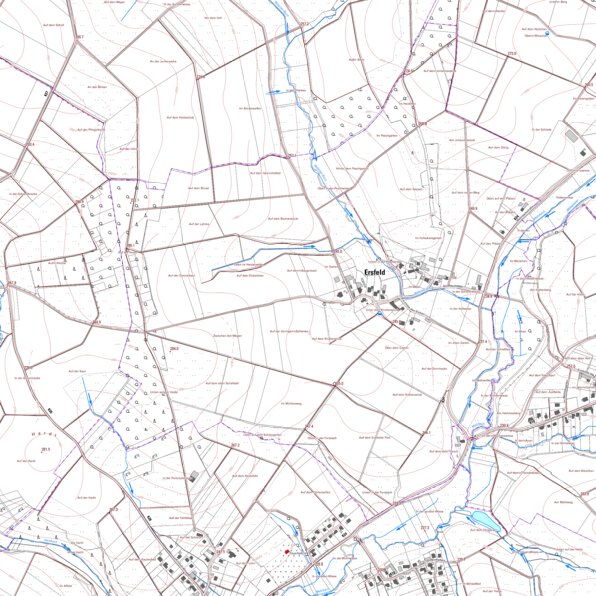 Ersfeld (1:5,000) Map by Landesamt fur Vermessung und ...