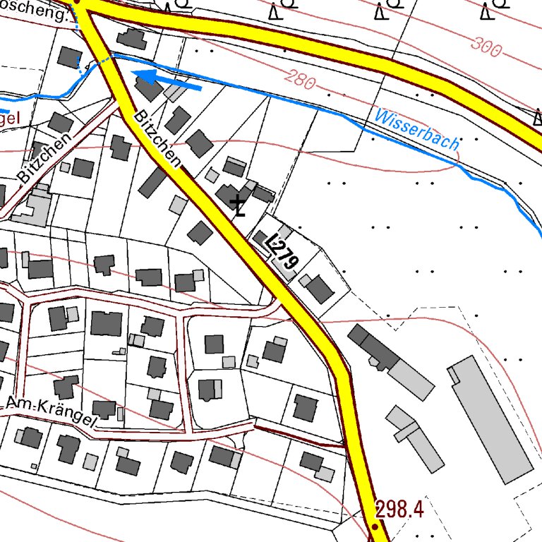Friesenhagen 12 (1:5,000) Map by Landesamt fur Vermessung und ...