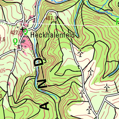 Winterspelt (1:50,000) Map by Landesamt fur Vermessung und ...