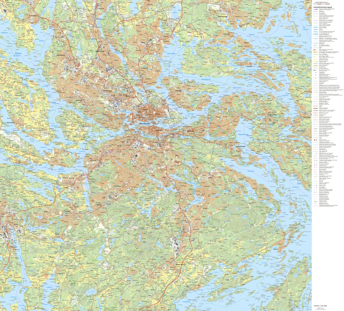 Stockholm Map by Lantmateriet | Avenza Maps