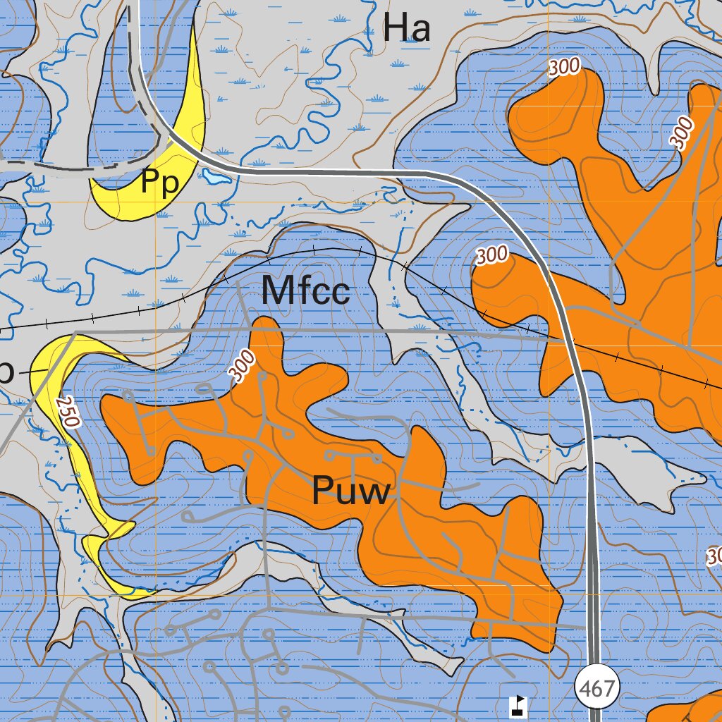 Fort Polk Surface Geology Map by Louisiana Geological Survey (LSU ...