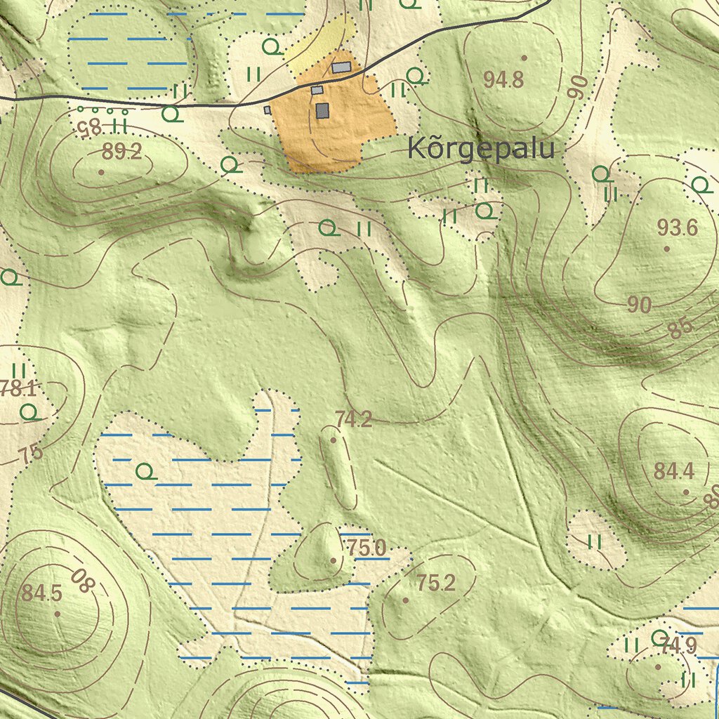 Laanemetsa küla, Valga vald (1) Map by Maa-amet | Avenza Maps