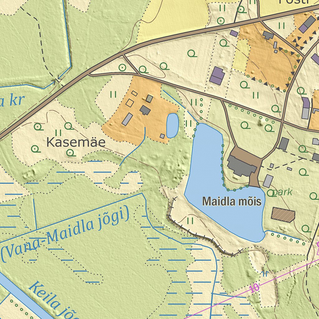 Maidla küla, Rapla vald Map by Maa-amet | Avenza Maps