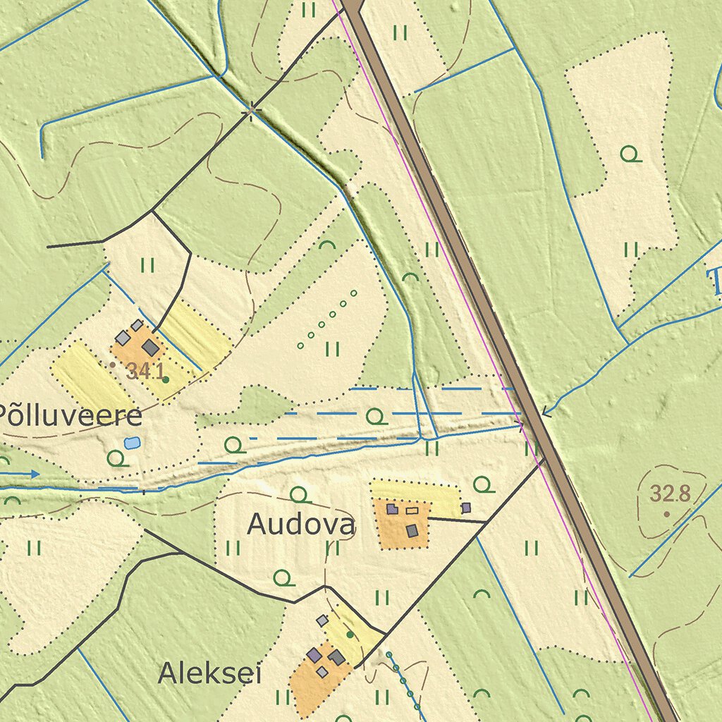 Mehikoorma alevik, Räpina vald Map by Maa-amet | Avenza Maps