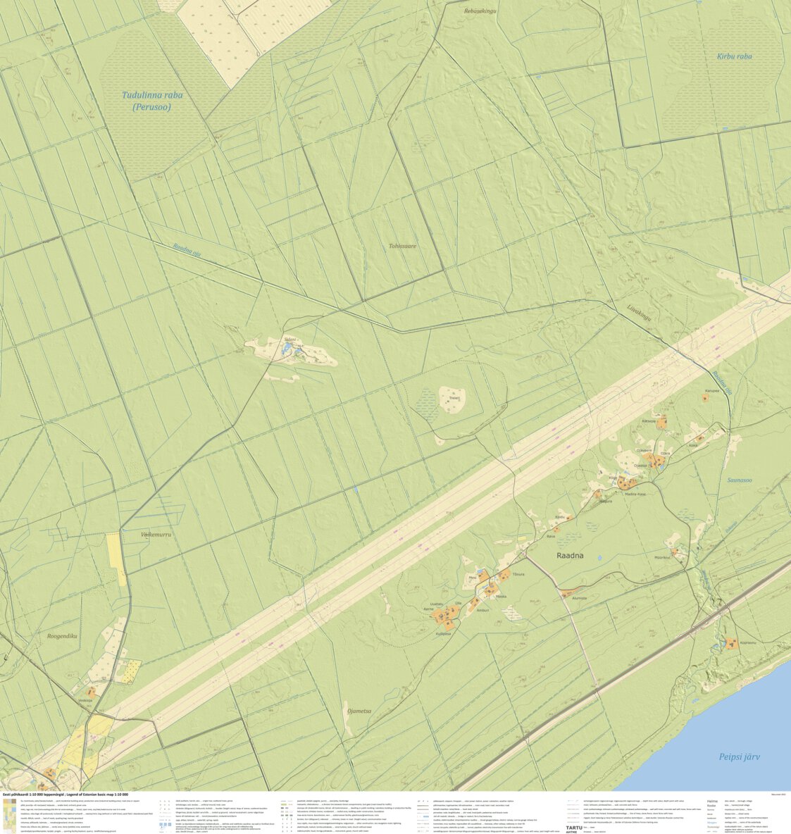Raadna küla, Mustvee vald Map by Maa-amet | Avenza Maps