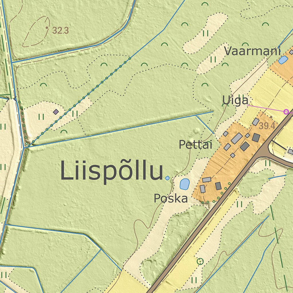 Rõka küla, Kastre vald Map by Maa-amet | Avenza Maps