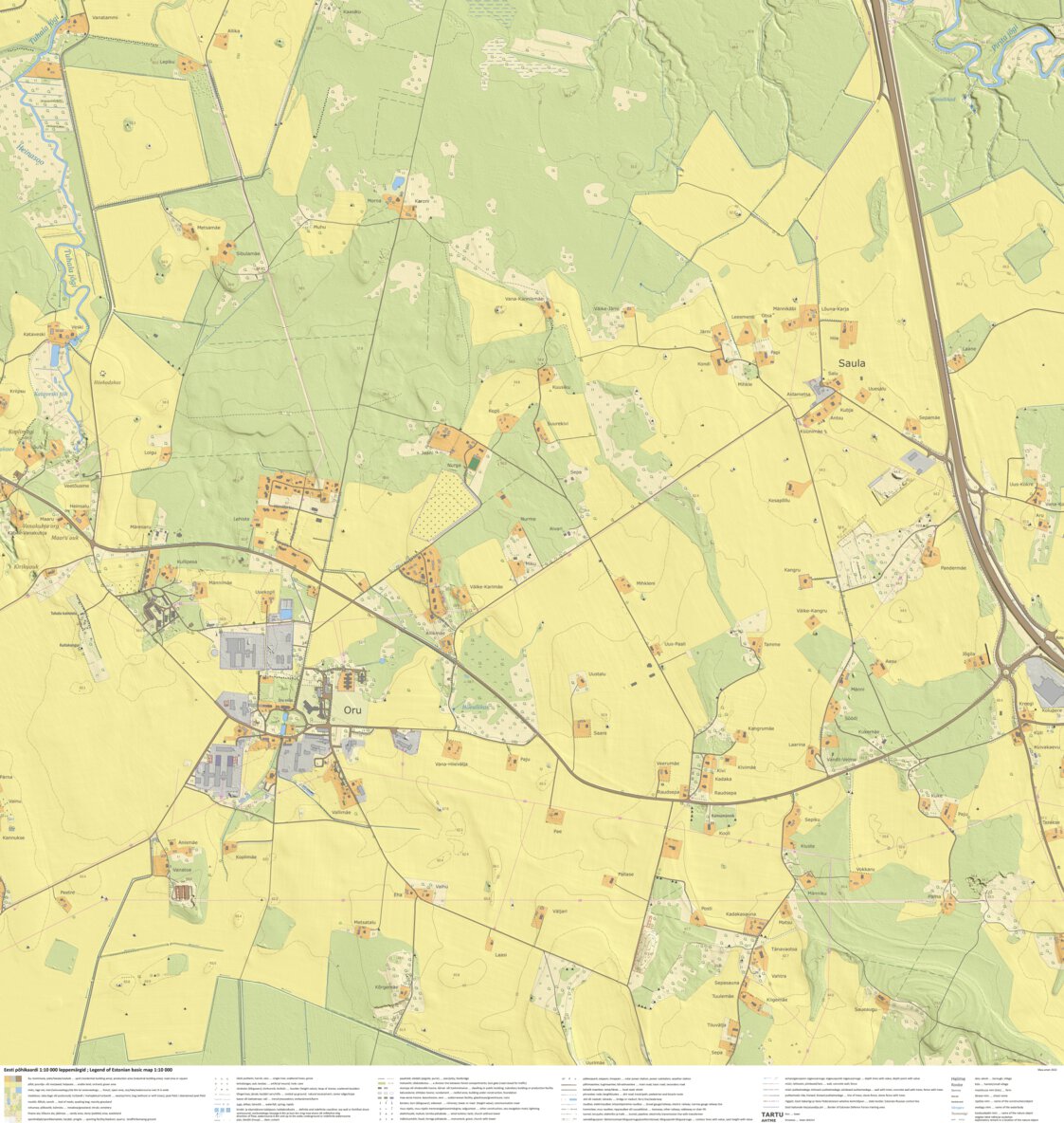 Saula küla, Kose vald Map by Maa-amet | Avenza Maps