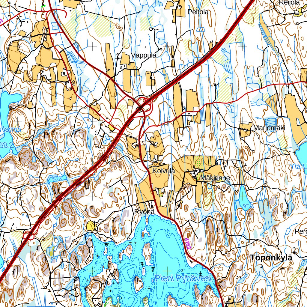 Pertunmaa 1:50 000 (M443) Map by MaanMittausLaitos | Avenza Maps