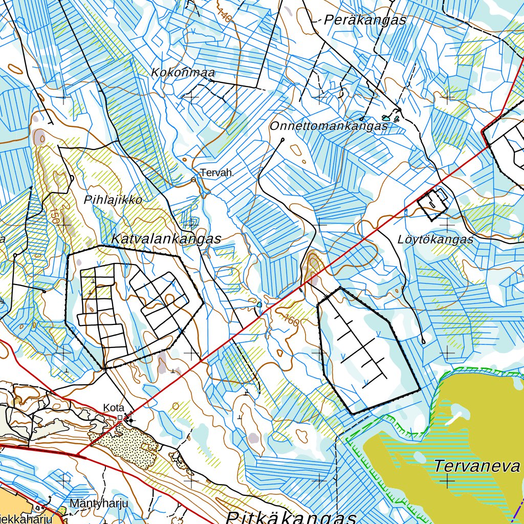 Pyhäjärvi 1:50 000 (Q431) Map by MaanMittausLaitos | Avenza Maps