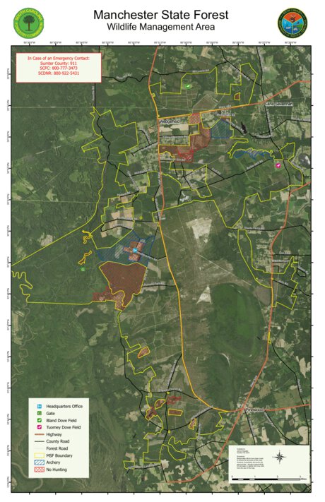 Manchester State Forest WMA Map by Manchester State Forest | Avenza Maps