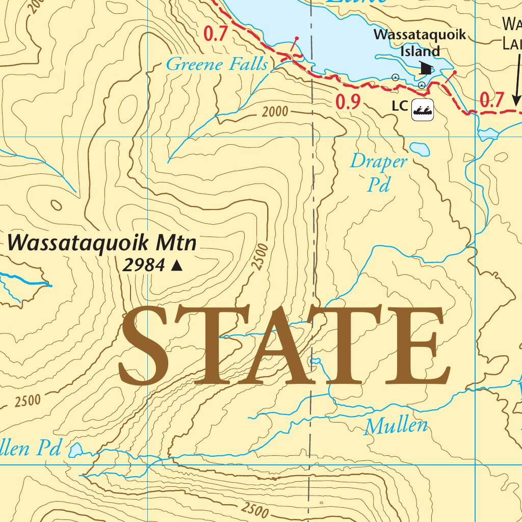 Katahdin Baxter State Park 2024 Map by Map Adventures LLC | Avenza Maps