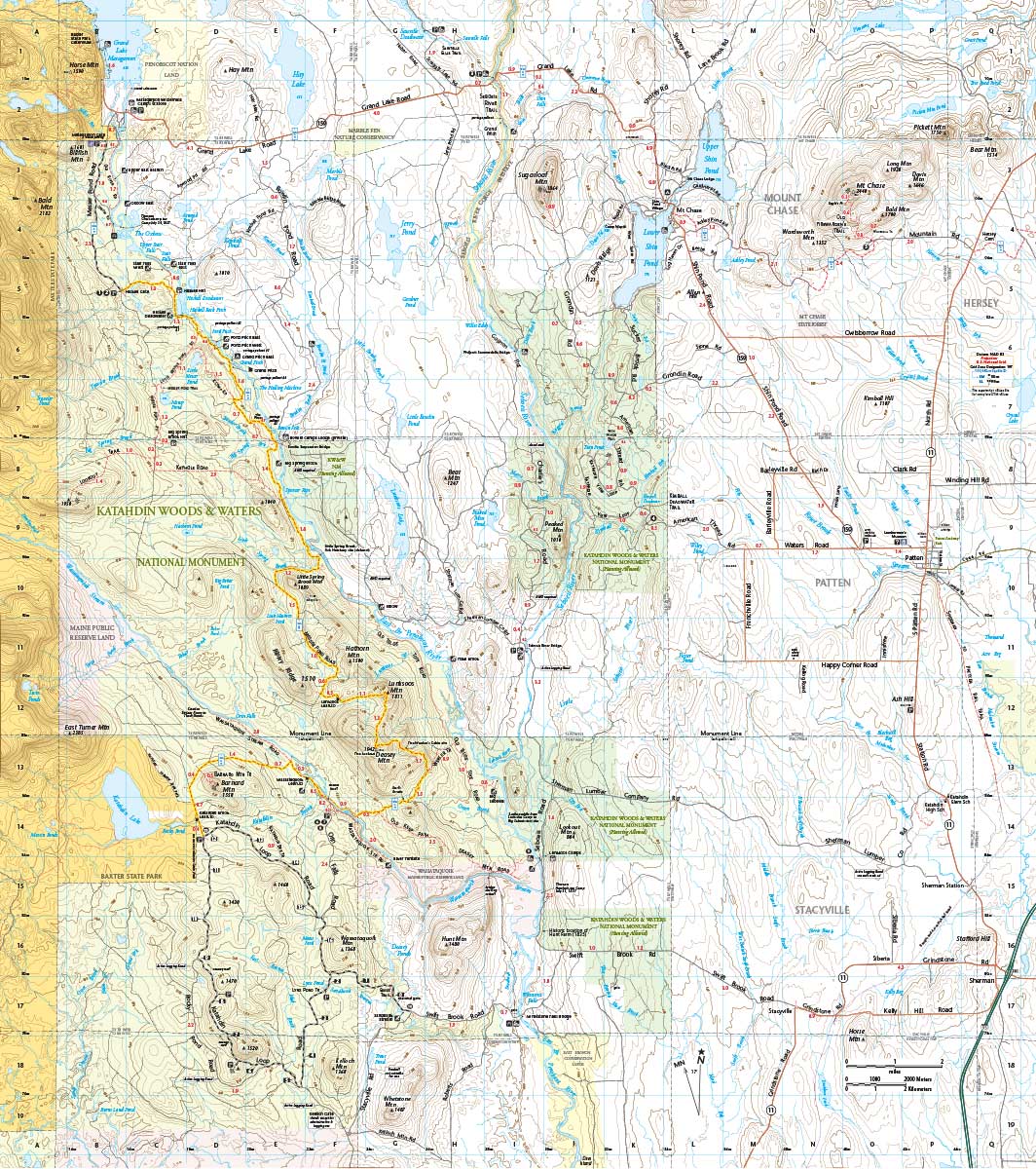 Katahdin Woods & Waters Trail Map by Map Adventures LLC | Avenza Maps