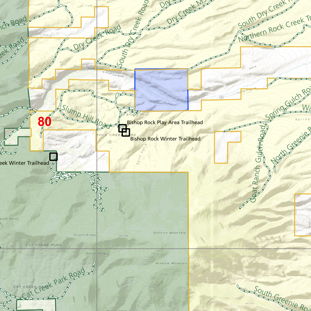 2025 Colorado Hunt Map – GMU 80 by Map the Xperience | Avenza Maps