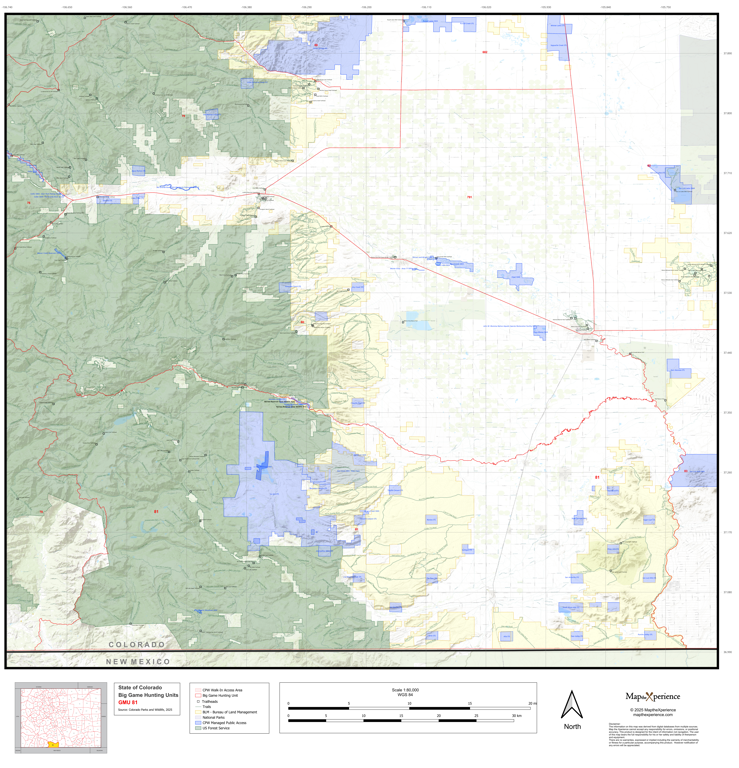2025 Colorado Hunt Map – GMU 81 by Map the Xperience | Avenza Maps