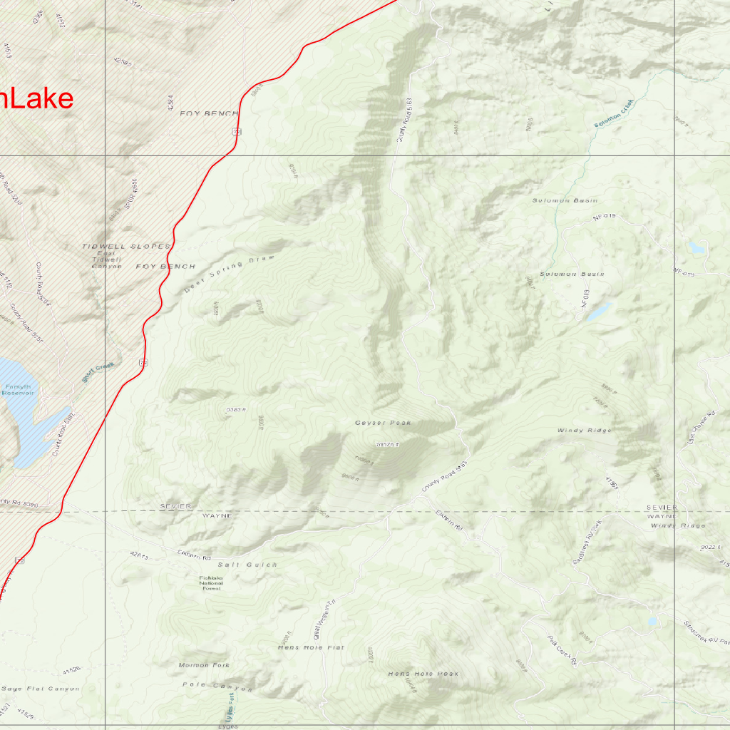 2025 Utah Hunt Map – Fishlake / Thousand Lakes Unit by Map the ...
