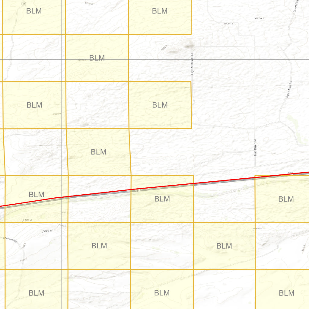 2025 Wyoming Hunt Map – Antelope Area 60 (Table Rock) by Map the ...