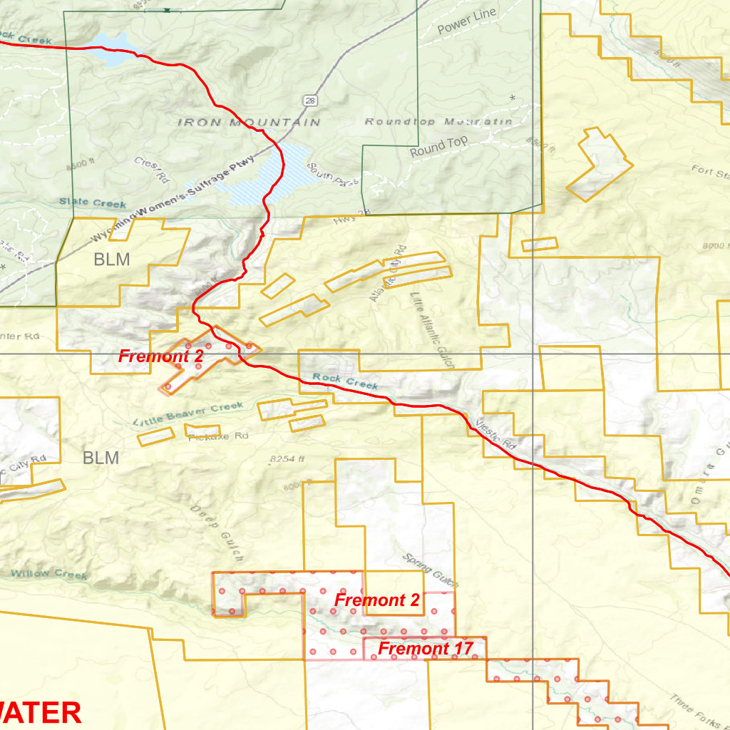 2025 Wyoming Hunt Map – Antelope Area 65 (South Pass) by Map the ...