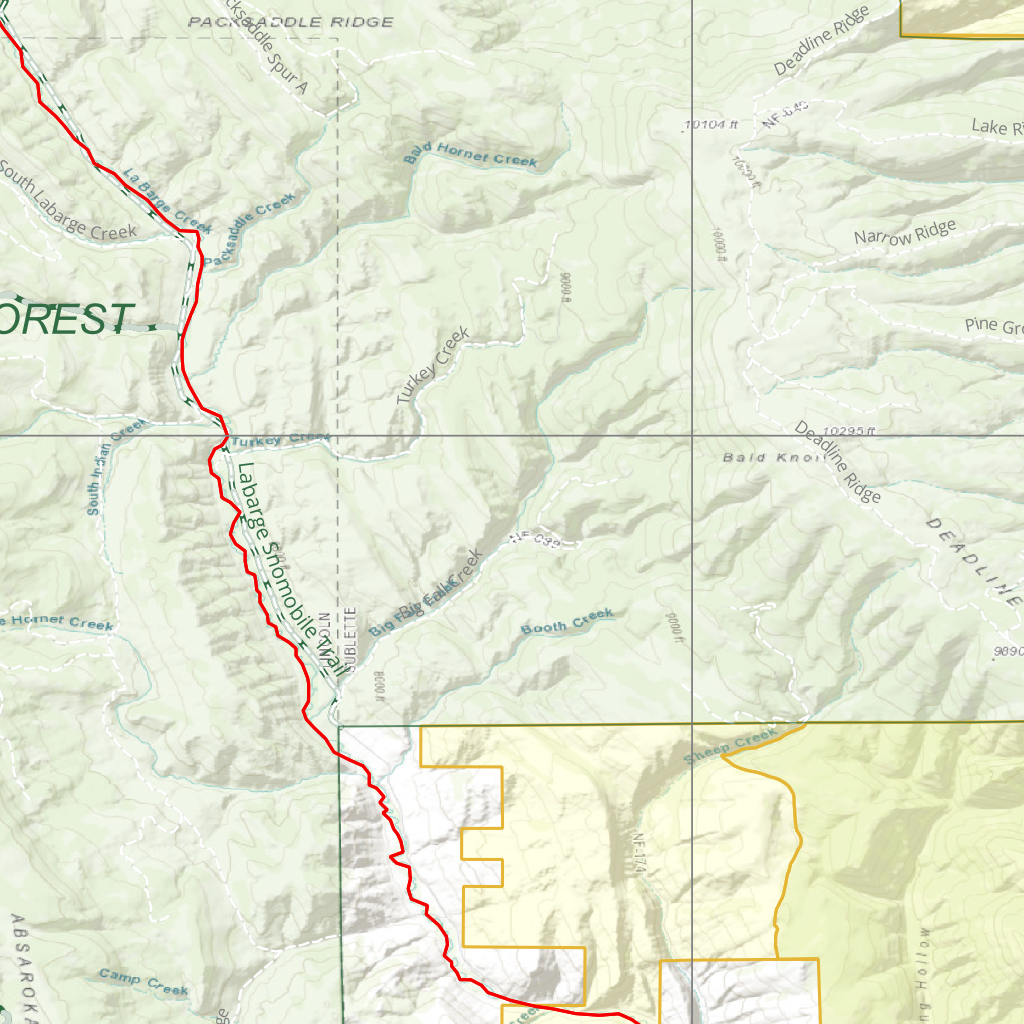 2025 Wyoming Hunt Map – Elk Area 102 (West Green River) by Map the ...