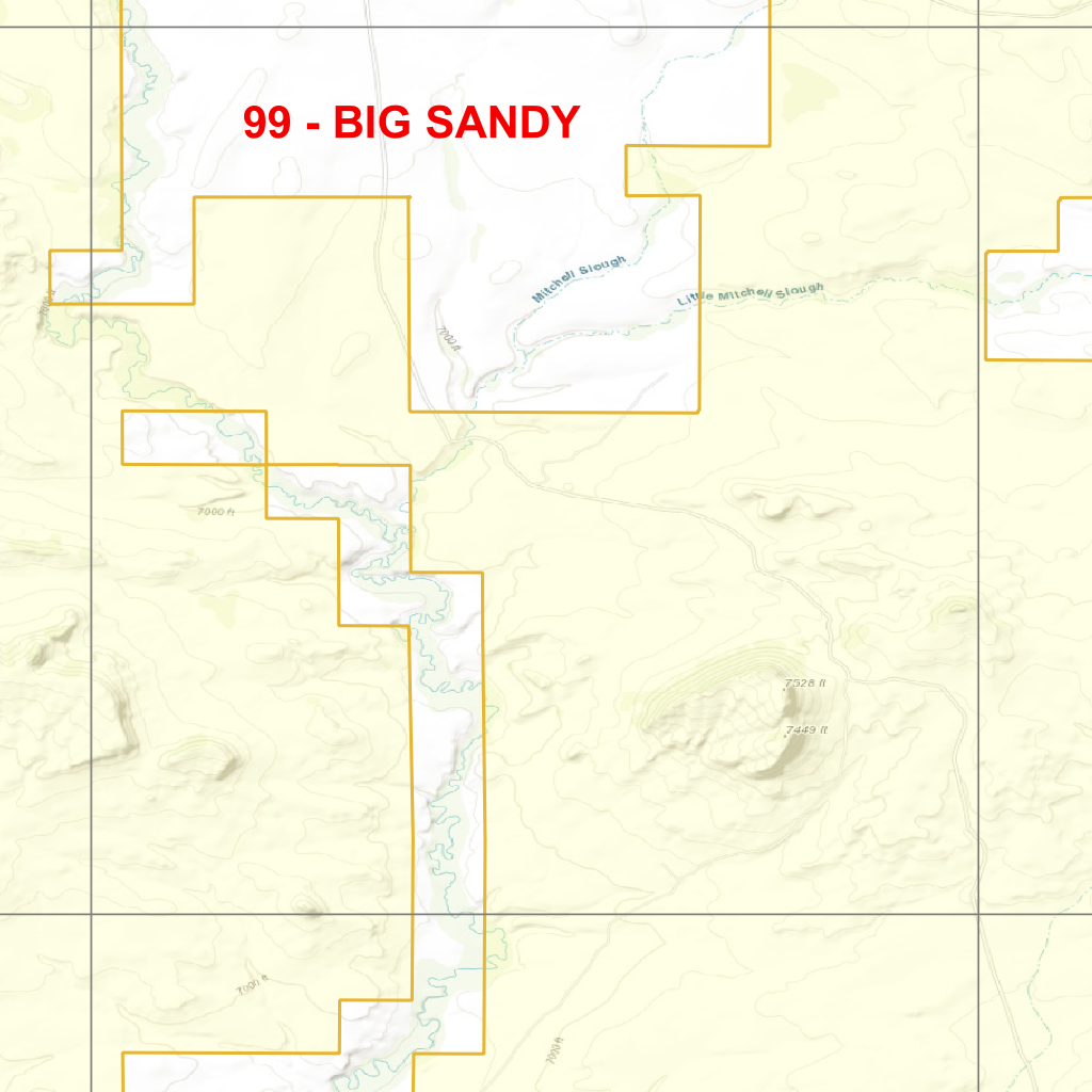 2025 Wyoming Hunt Map – Elk Area 99 (Big Sandy) by Map the Xperience ...