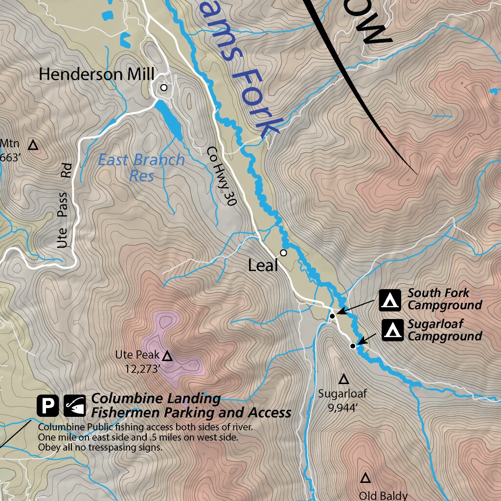 Blue River Colorado Fishing Map - Fish Colorado by Map the Xperience ...
