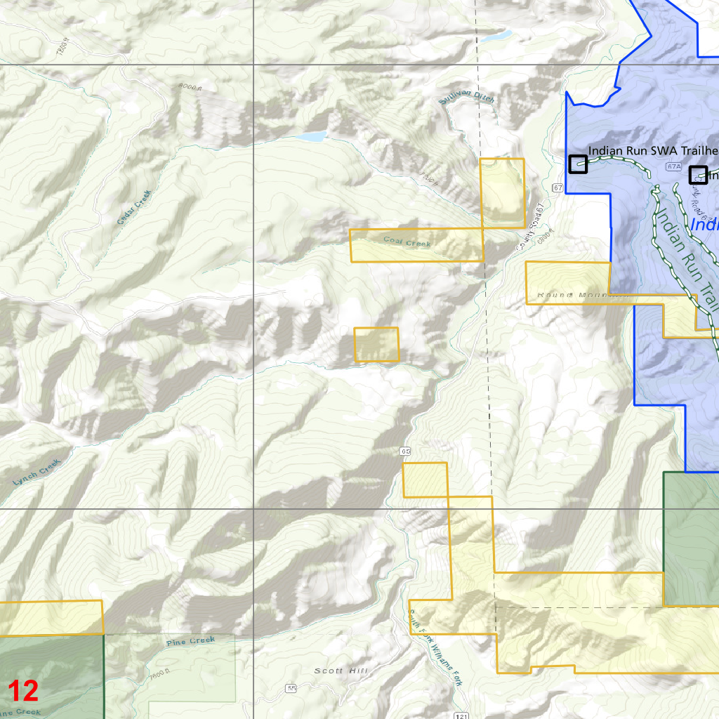 2025 Colorado Hunt Map – GMU 12 by Map the Xperience | Avenza Maps