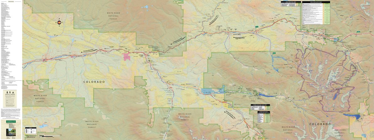 Colorado River Watershed Fishing Map by Map the Xperience | Avenza Maps