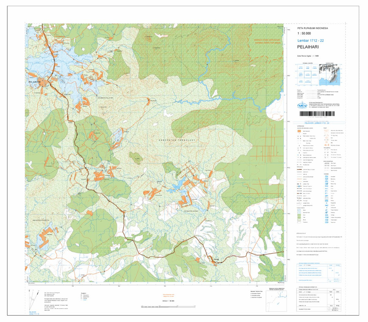 1712 22 PELEIHARI Map by Mapala Fakultas Teknik UNLAM | Avenza Maps