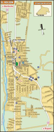 Bariloche - El Bolson Map by MAPAS ARGENGUIDE De Latinbaires Editores ...