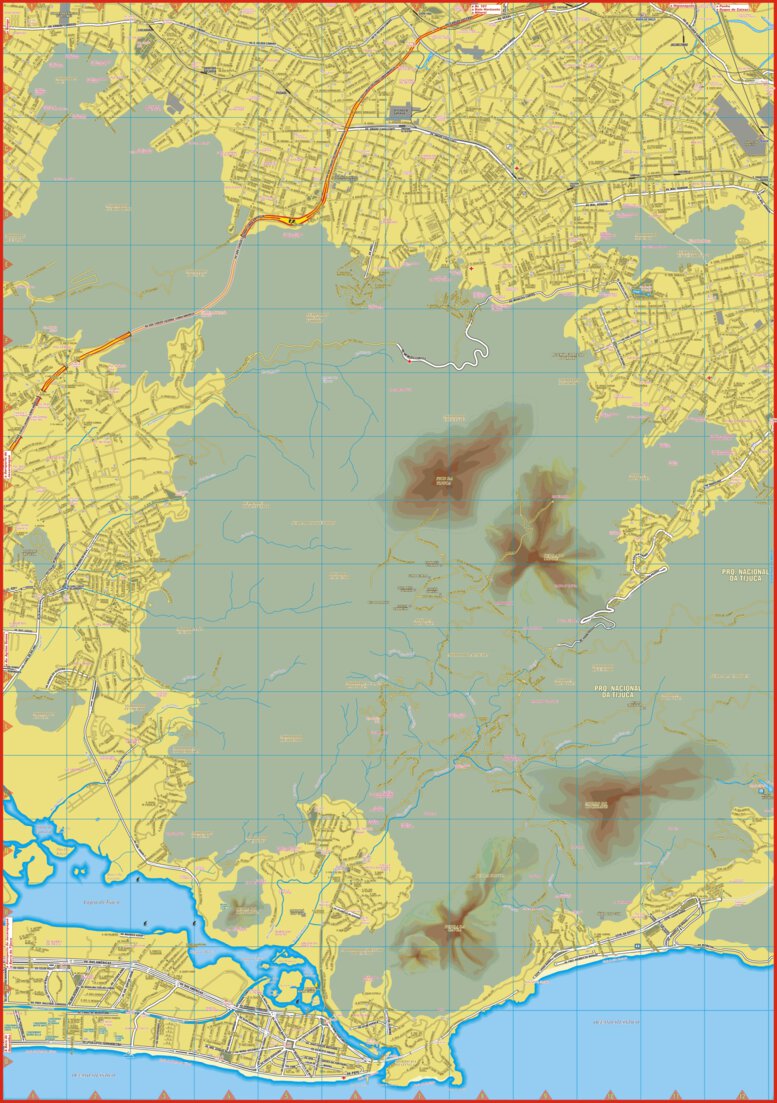 Mapa da Cidade de Rio de Janeiro Map by MAPAS ARGENGUIDE De Latinbaires ...