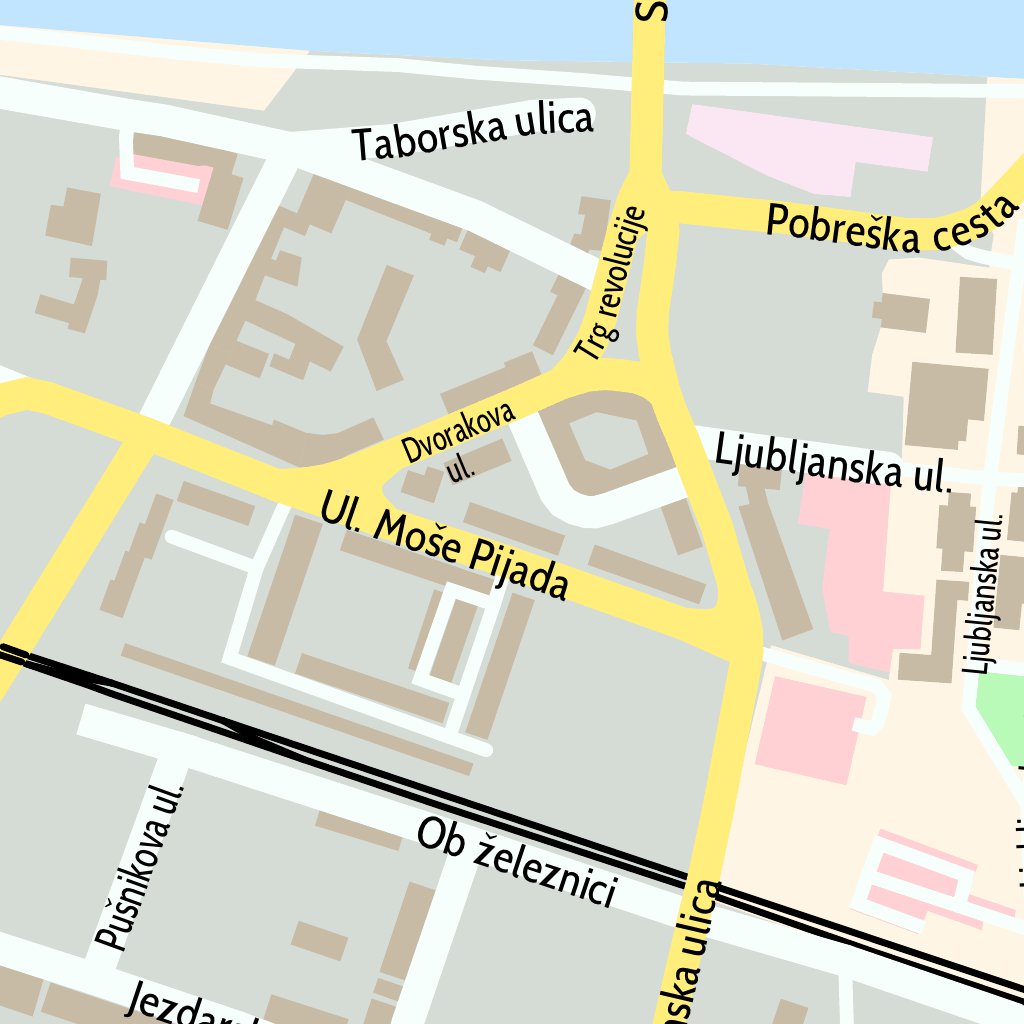 Maribor street Map by Maperitive | Avenza Maps