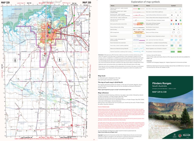 Flinders Ranges Map 329-30 by Mapland - Department for Environment and ...