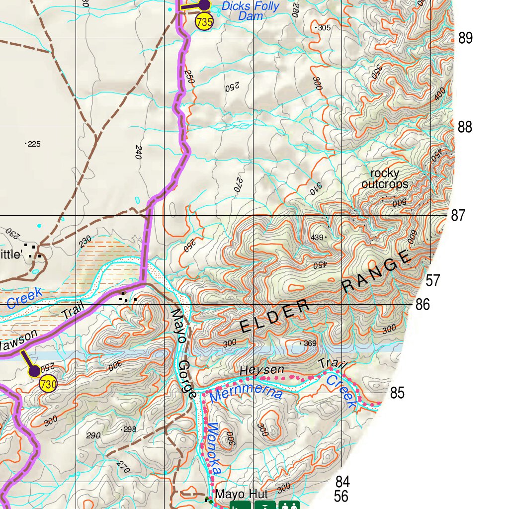 Mawson Trail Map 8 Cradock to Black Gap by Mapland - Department for ...
