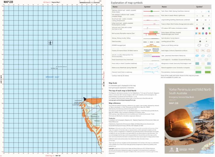 Yorke Peninsula and Mid North Map 228 by Mapland - Department for ...