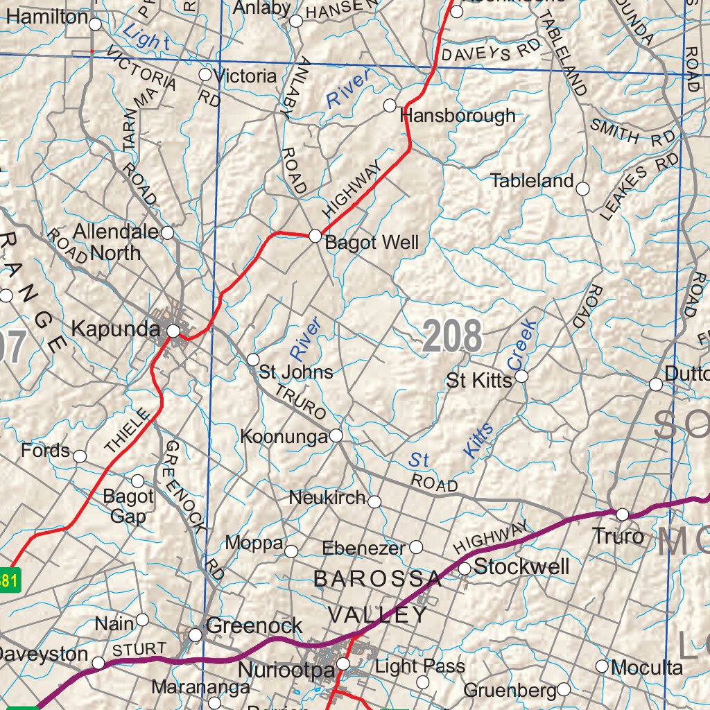 Yorke Peninsula and Mid North Regional Map by Mapland - Department for ...