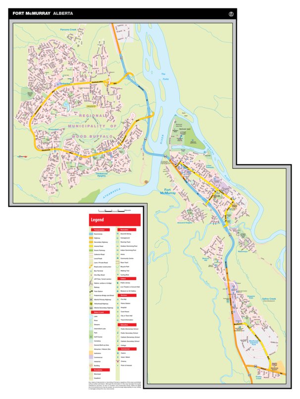 Fort McMurray, AB Map by Mapmobility Corp. | Avenza Maps
