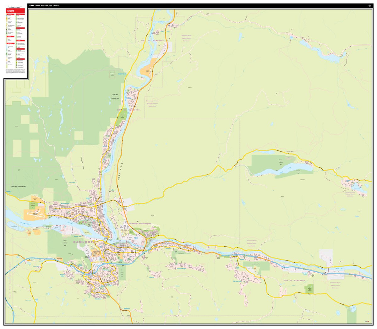 Kamloops, BC Map by Mapmobility Corp. | Avenza Maps