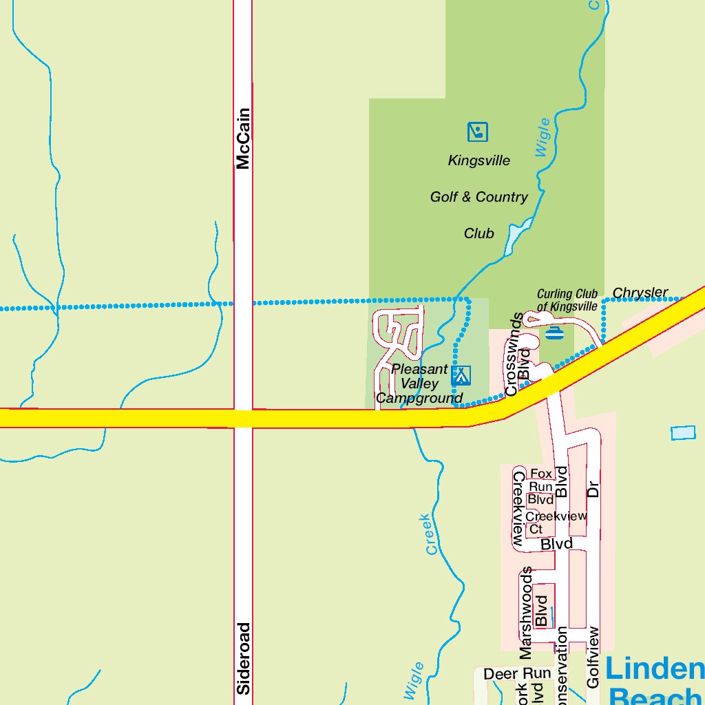 Kingsville, Leamington and Harrow, ON Map by Mapmobility Corp. | Avenza ...