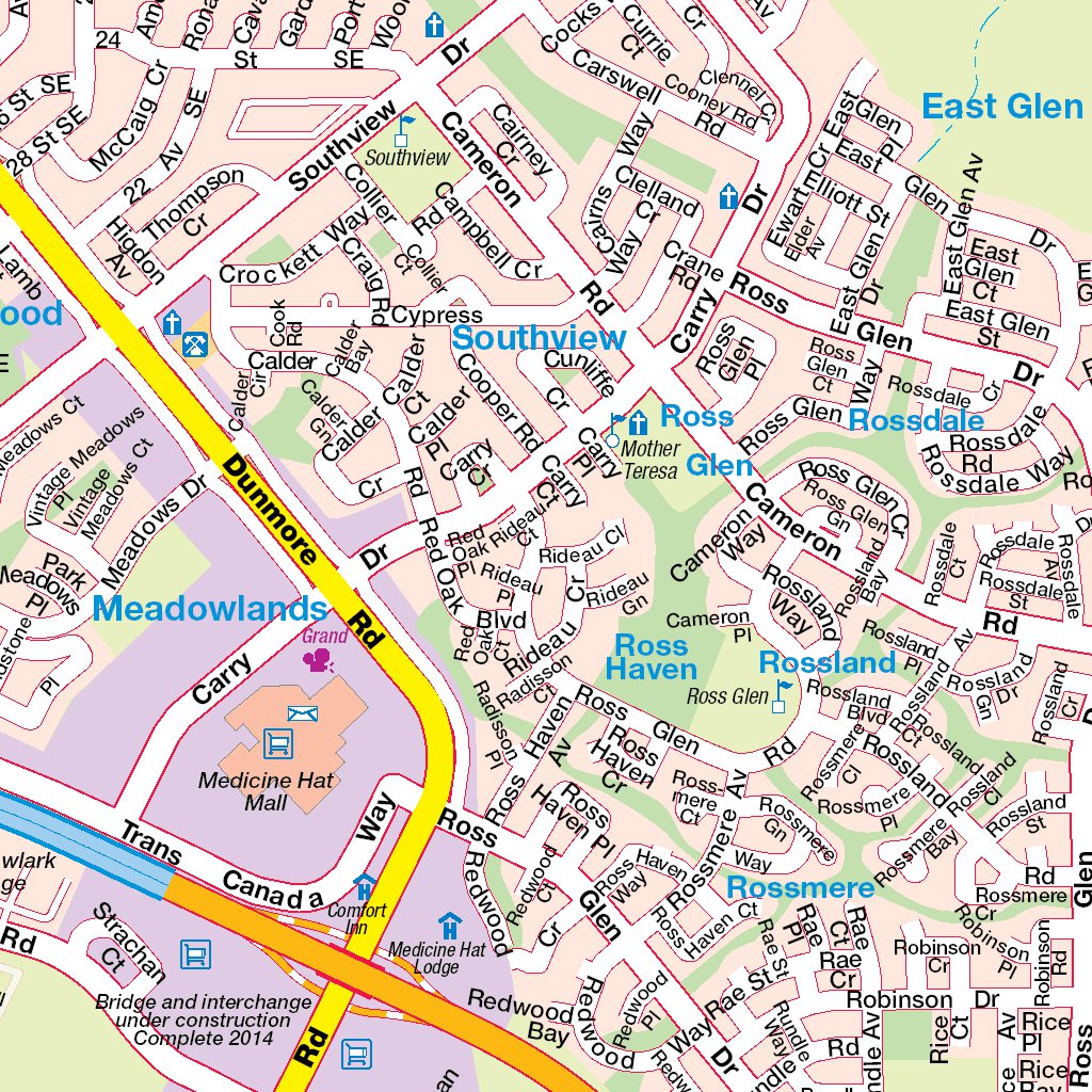 Medicine Hat, AB Map by Mapmobility Corp. | Avenza Maps