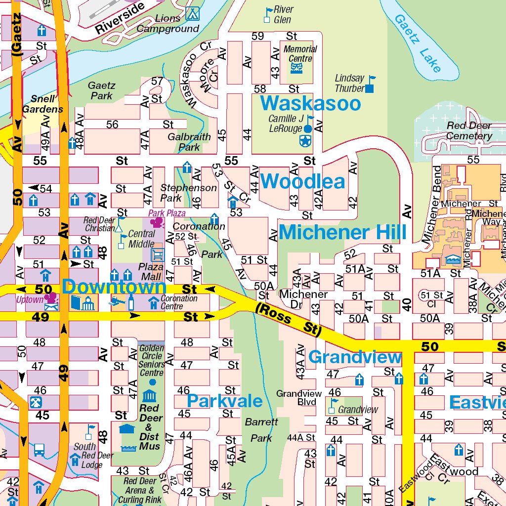 Red Deer, AB Map by Mapmobility Corp. | Avenza Maps