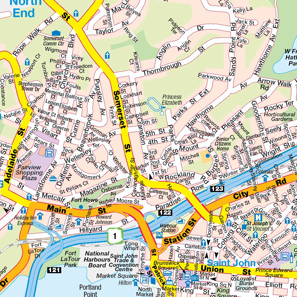 Saint John, NB Map by Mapmobility Corp. | Avenza Maps