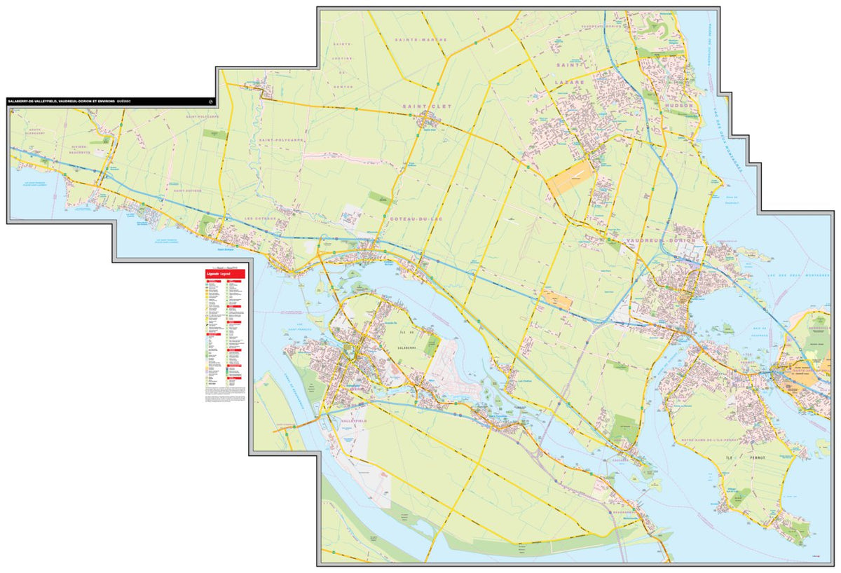 Salaberry-de-Valleyfield, Vaudreuil-Dorion et Environs, QC Map by ...