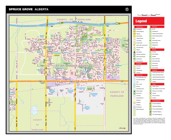 Spruce Grove, AB Map by Mapmobility Corp. | Avenza Maps