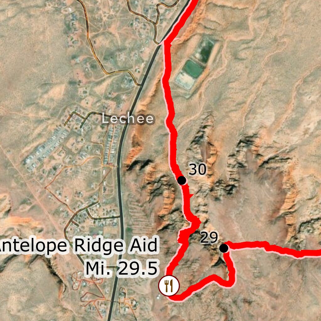 Antelope Canyon 70km Ultra Map by Maps for Motion | Avenza Maps